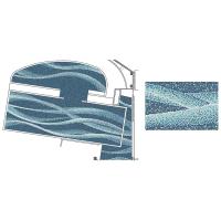 China Glass Mosaic Swimming Pool Edge Tiles Fade Resistant Customized for sale