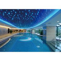 China Outdoor Glass Swimming Pool Mosaic Tile 12x12 Inch Floor Decoration Durable for sale