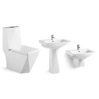 China Floor Mounted One Piece Ceramic Toilet 3.0-6.0L Dual Flush Siphon Jet S-Trap 305mm for sale