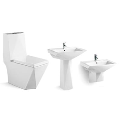 China Floor Mounted One Piece Ceramic Toilet 3.0-6.0L Dual Flush Siphon Jet S-Trap 305mm for sale