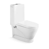 China Bathroom Sanitary Ware White Pedestal Basin Two Piece Ceramic Toilet Set for sale