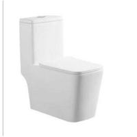 China Commercial One Piece Toilet 305mm S Trap Siphon Jet Flushing Ceramic Sanitary Ware for sale