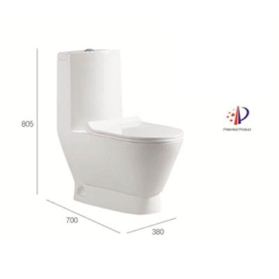 China Premium One Piece Siphonic Toilet with Bidet Elongated S-Trap 305mm 3.0-6.0L for sale