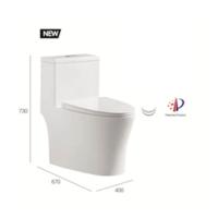China Premium One Piece Siphonic Toilet with Bidet Elongated S-Trap 305mm 3.0-6.0L for sale
