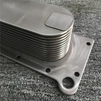 China Excavator PC360-7 6D114 Engine Oil Radiator Core Side Cover Cummins Engine Parts for sale