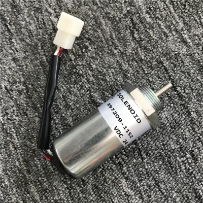China Engine Flue Off Switch Solenoid Valve 897209-1152 FOR CX78US/ Kobelco SK75-8/ Hitachi ZAX70/4LE2 for sale