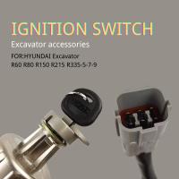 China Excavator Accessories Lgnition Switch For Excavator R60 R80 R150 R215 R335-5-7-9 Electric Door Lock Start Key for sale