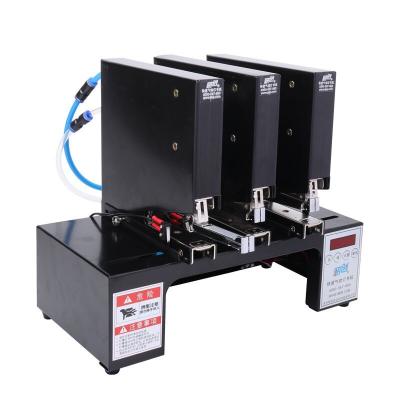 China Fast Three-Head Induction Automatic Gas Electric Stapler Pneumatic Document Stapler for Blister Three-Nail Elevator for sale