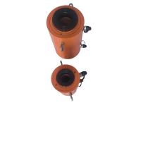 China 60T 100T Hydraulic Cylinder Jack Single Acting Steel Construction for sale