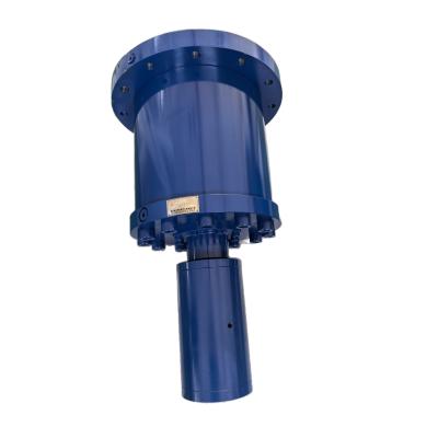 China Single Acting Hydraulic Cylinder 125mm OD 100mm ID Custom Stroke for sale
