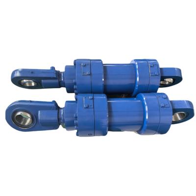 China Custom Telescopic Hydraulic Cylinder 200mm Bore Hard Chrome Plated Rod for sale