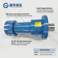 China CDH1 MF3 Mill Type Hydraulic Cylinder 180/140-200 Round Flange Head Mount Heavy Duty 250Bar Industrial Hydraulic Ram ISO 3320 for sale