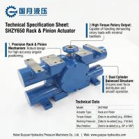 China Rack and Pinion Rotary Actuator Hydraulic Swivel Actuator Rack and Pinion Cylinder for sale