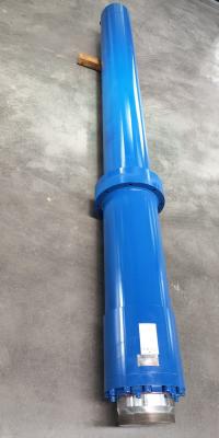 China Telescopic Hydraulic Cylinder with 125mm Bore 3100mm Stroke and 250 Bar Working Pressure for Heavy Duty Applications for sale