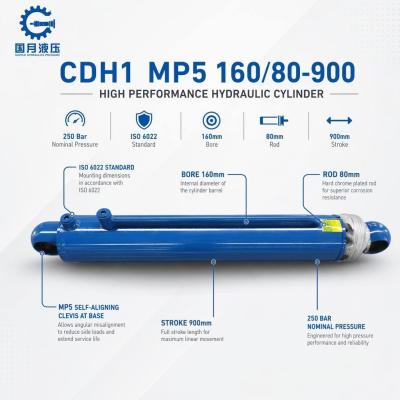 China Heavy Duty High Pressure CDH1 MP5 160-80-900 Mill Type Double Acting Engineering Hydraulic Cylinder for Steel Mill Forging Press Continuous Casting Equipment for sale