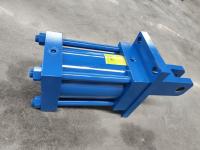 China Guoyue Hydraulics Industrial Tie-Rod Hydraulic Cylinder — 150mm Bore × 100mm Rod × 125mm Stroke, 4-Tie-Rod Construction, Clevis Mount, Double-Acting, 21 MPa for sale