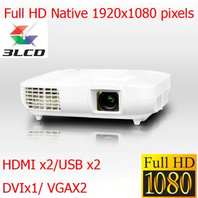 China Hot Selling Full HD Cinema Projector With HDMI USB TV Tuner VGA Beamer 3LED Video Projetor for sale