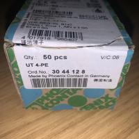 China Phoenix Contact UT 4-PE Protective Conductor Terminal Block with Screw Connection for Railway Industry (0.14-6mm²) for sale