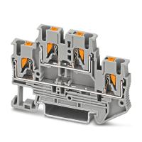 China Phoenix Contact 3210567 Push In Terminal Block PTTB 2,5 - Double-level Terminal Block with 500 V, 22 A and Push-in Connection for sale