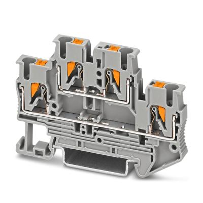 China Phoenix Contact 3210567 Push In Terminal Block PTTB 2,5 - Double-level Terminal Block with 500 V, 22 A and Push-in Connection for sale