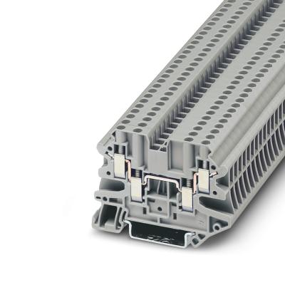 China Phoenix Contact 500V 24 A Spring Terminal Block with 4 Connections Feed-through Terminal Block Connector for sale
