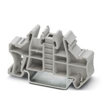 China Phoenix Contact Quick Mounting DIN Rail End Bracket with Marking Option in Gray (RAL 7042) for sale