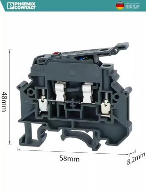 China Phoenix Contact Fuse Terminal Block with LED Display 6.3 A Nominal Current and 4 mm2 Rated Cross Section for sale