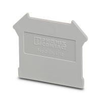 China Phoenix Contact End Cover Gray PLC Connector Spring Terminal Block 1.8 mm Width for sale