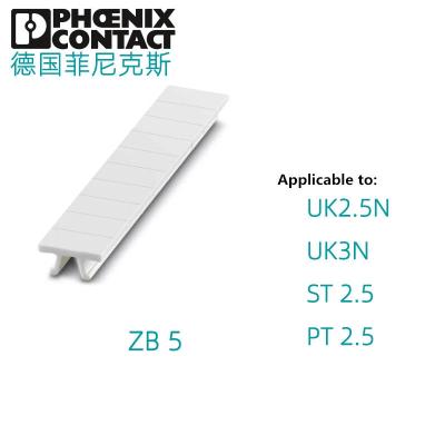 China Phoenix Contact White Zack Marker Strip with 5.2 mm Pitch and 10 Individual Labels for sale