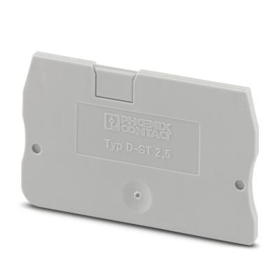 China Phoenix Contact Feed Through Terminal Blocks Din Rail Connector 3030417 D-ST 2,5 - End cover Gray for sale