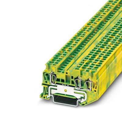 China Phoenix Contact Feed Through Terminal Blocks DIN Rail Terminal 3031267 ST 2,5-TWIN-PE - Protective Conductor Terminal Block for sale