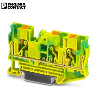 China Green Yellow 3211498 Phoenix Contact Original Din Rail Terminal Blocks PT 6-TWIN-PE - Protective conductor terminal block for sale