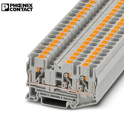China 3211929 Phoenix Contact Din Rail Terminal Electric PT 6-TWIN - Feed-through terminal block for sale