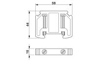 China Phoenix Contact E/AL-NS 35 End Bracket for UKH 50 to UKH 240 DIN Rail NS 35 with 10 mm Width for sale