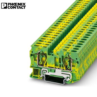 China Din Rail Ground Terminal Block with Spring-cage Connection 6 mm2 Rated Cross Section for Railway Industry for sale