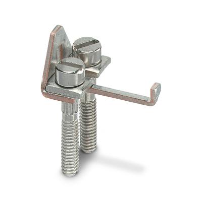 China Phoenix Contact ASB 2-RTK/S Bridge Bar for Din Rail Terminal with 8.2 mm Pitch and 2 Positions in Silver for sale