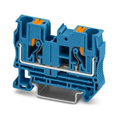 China Phoenix Contact PT 6 BU Feed-through Terminal Block with Push-in Connection 41 A for Railway Industry for sale