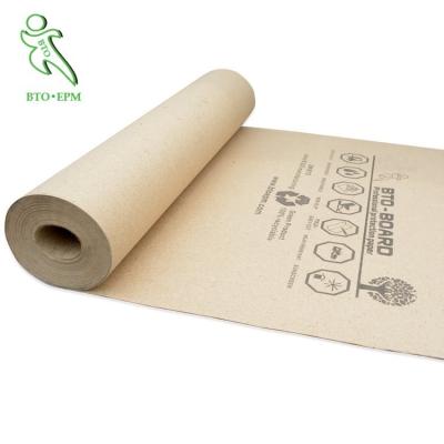 China Waterproof Temporary Floor Protection Paper Rolls Impact Resistant  For Construction Projects for sale
