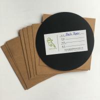 China Moisture Proof 700x1000mm Leather Grain 275gsm Black Cardboard Paper for sale