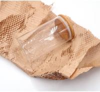 China Compostable 80gms Honeycomb Kraft Paper For Wrapping Glassware for sale