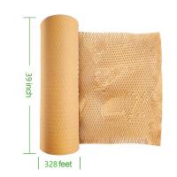 China Compostable 80gms Honeycomb Kraft Paper For Wrapping Glassware for sale