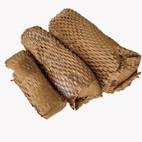 China Compostable 80gms Honeycomb Kraft Paper For Wrapping Glassware for sale