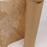 China Degradable Stretchable Primary Color Honeycomb Kraft Packaging Paper for sale