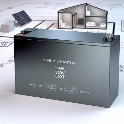 China High Capacity Solar Batteries for Home 10KWH 350V Output Long Lifespan for sale