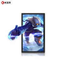 China Wall Mount 55 Inch Capacitive Touch Screen Indoor Building Hanging Lcd Digital Signage for sale