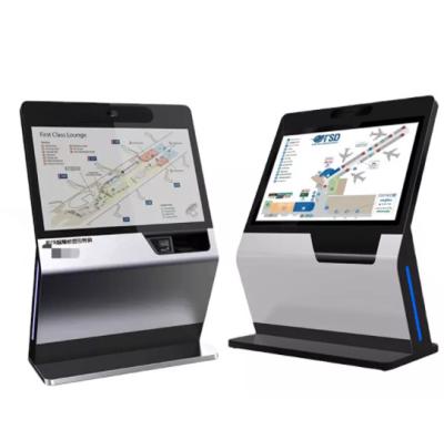 China Self Service Machine Visitor Management Kiosk Registration Inquiry Ticket Kiosk for sale