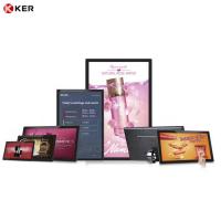China Hot sale wall mounted 55 inch lobby touch screen advertising kiosk interactive digital signage for sale