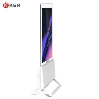 China 55 Inch Double Screen Floor Standing Large Digital Signage And Displays Double Sided Advertising Machine for sale