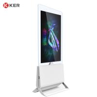 China 55 Inch Double Screen Floor Standing Large Digital Signage And Displays Double Sided Advertising Machine for sale