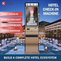 China Customize Ic Id Card Reader Card Issuer Qr Code Scanner Hotel Terminal Self Service Kiosk for sale